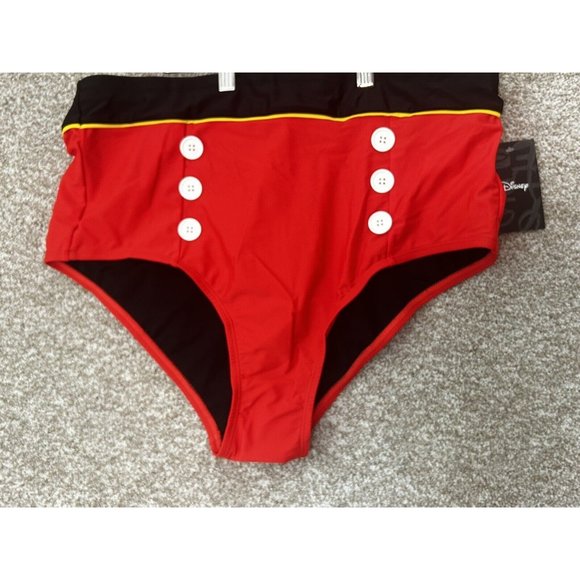 Hot Topic | Swim | Disney Mickey Mouse Highwaisted Swim Bottoms Plus ...